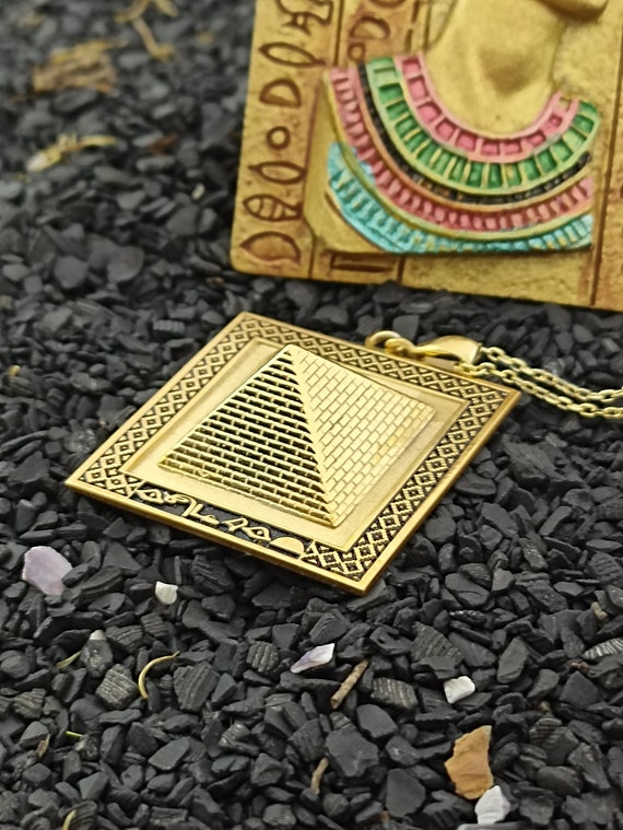 Pyramid Necklace Pyramids of Giza Necklace Egyptian Jewelry | Etsy
