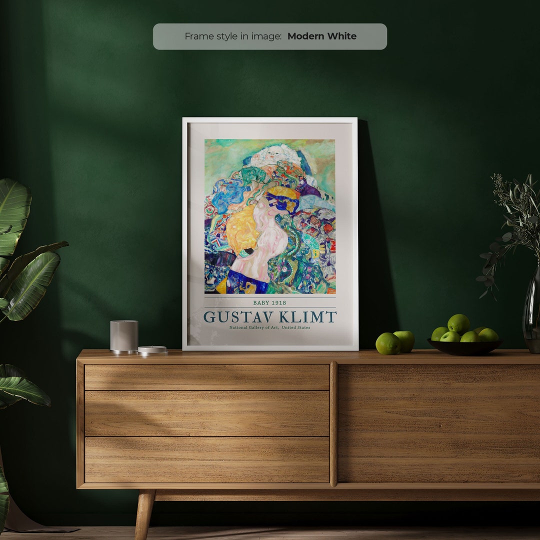 Gustav Klimt Poster Baby Gustav Klimt Print Painting of A Baby Modern ...