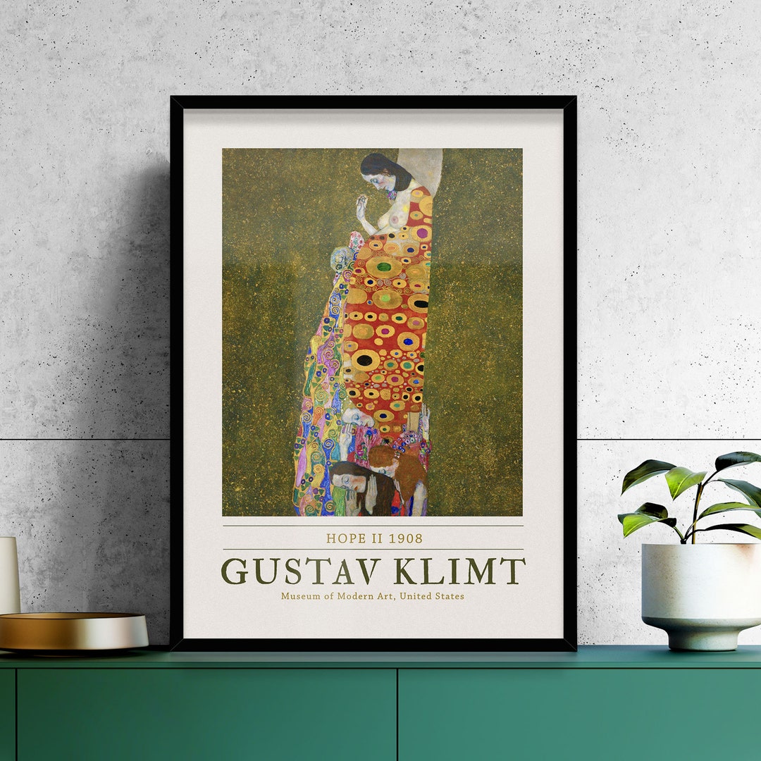 Gustav Klimt Print Klimt Exhibition Poster Modern Wall Art - Etsy