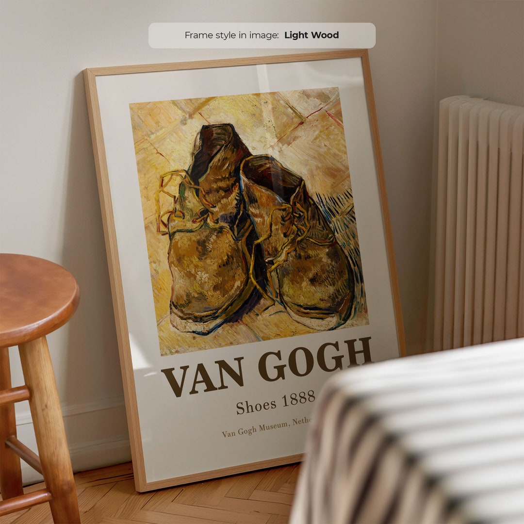 Shoes 1888 Vincent Van Gogh Print Exhibition Poster Still Life Painting ...