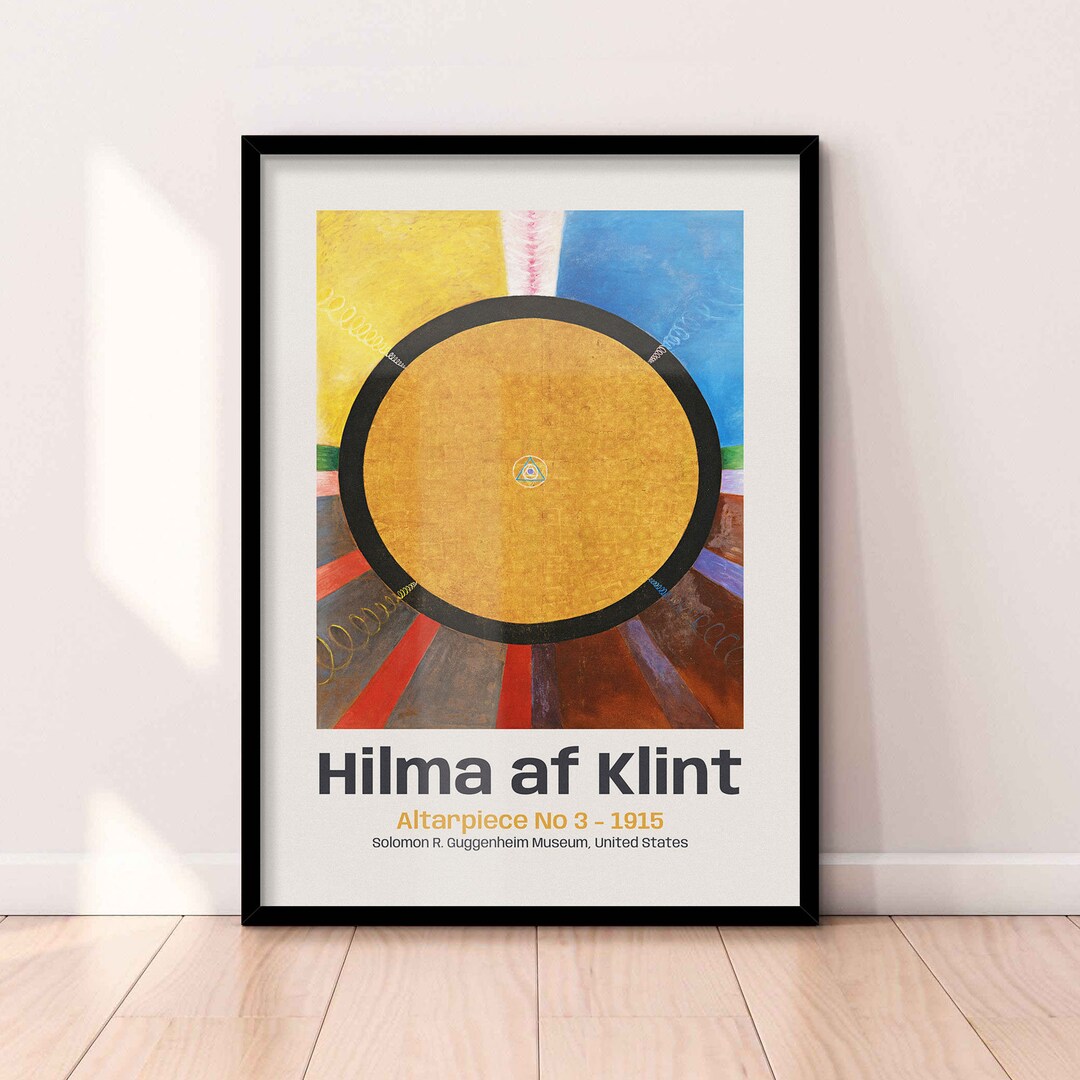 Hilma Af Klint Print, Klint Exhibition Poster, Modern Wall Art for ...