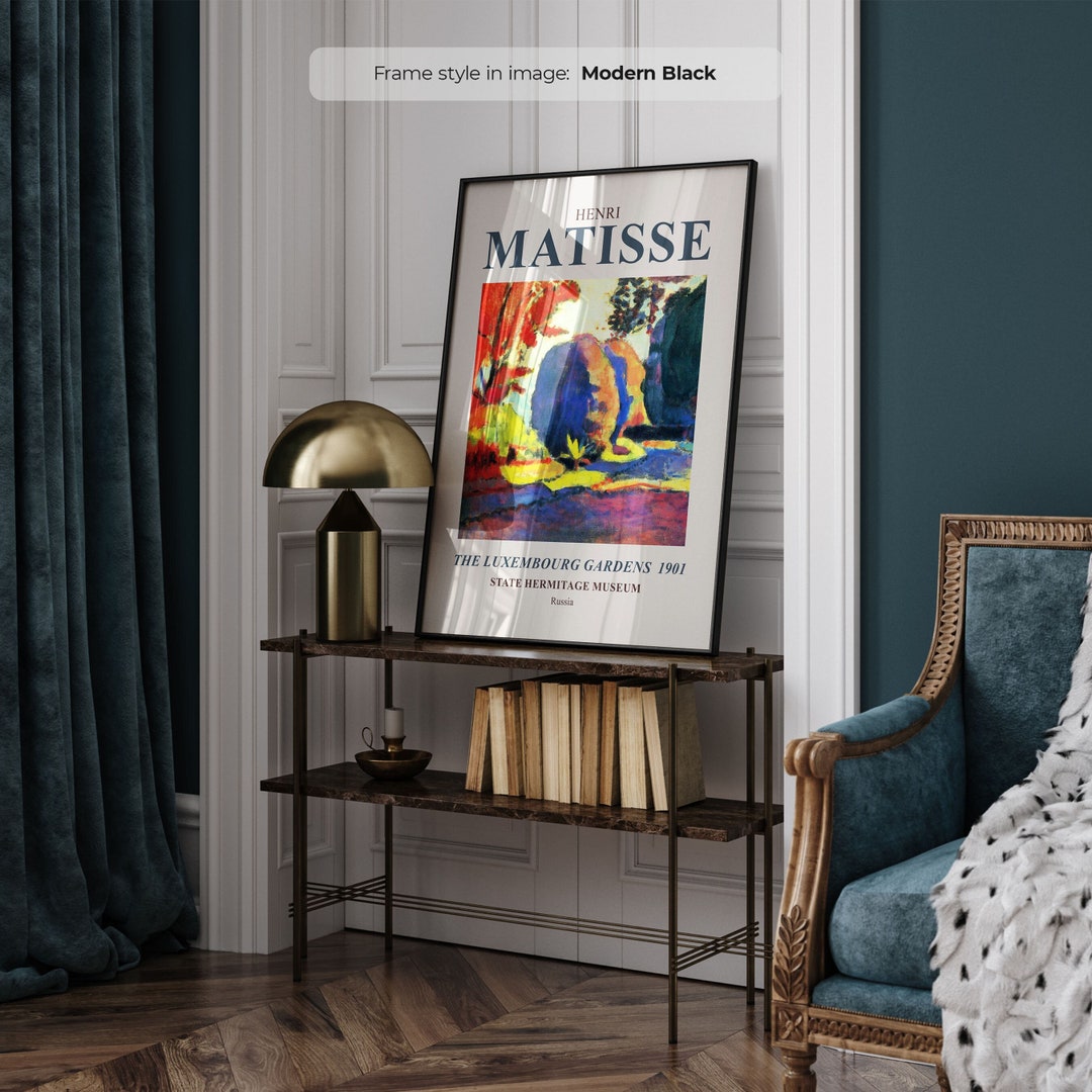 The Luxembourg Gardens - Henri Matisse | Frame Included | Garden Wall ...