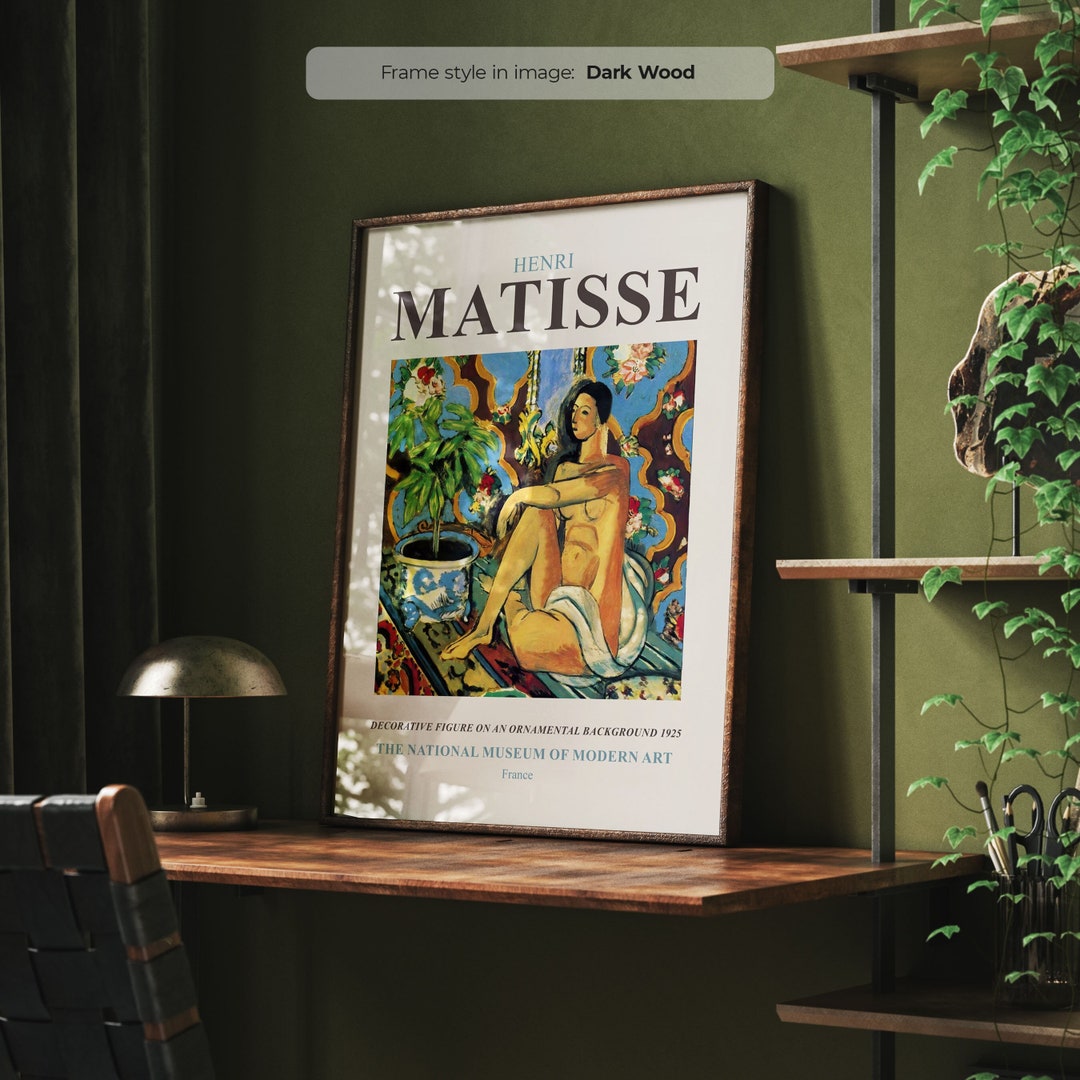 Decorative Figure - Henri Matisse | Frame Included | Woman Painting ...