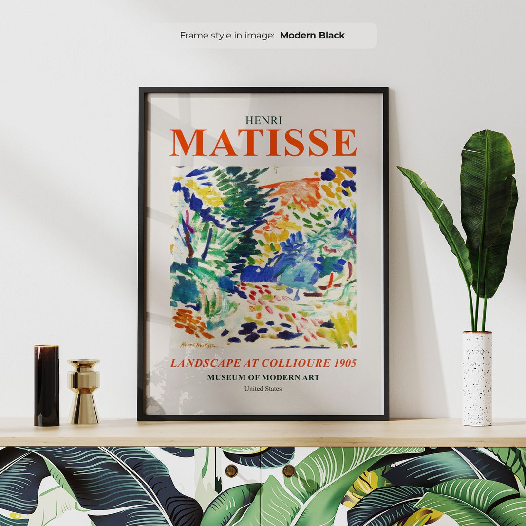 Landscape at Collioure - Henri Matisse | Frame Included | Vibrant ...