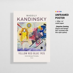 Wassily Kandinsky Print, Kandinsky Exhibition Poster, Modern Wall Art ...