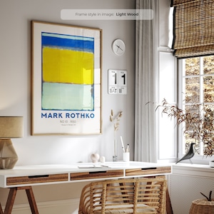 Mark Rothko Poster - No. 10 (1950) | Frame Included | Abstract Wall Art ...