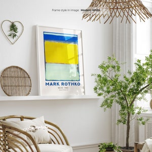 Mark Rothko Poster - No. 10 (1950) | Frame Included | Abstract Wall Art ...