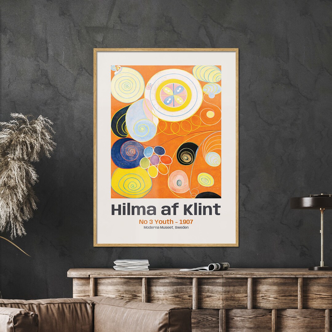 Hilma Af Klint Print, Klint Exhibition Poster, Modern Wall Art for ...