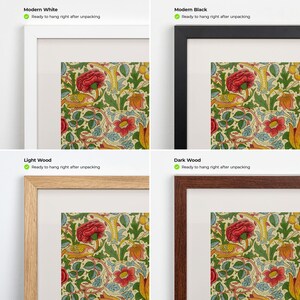 Rose Pattern (1883) - William Morris | Frame Included | Exhibition ...
