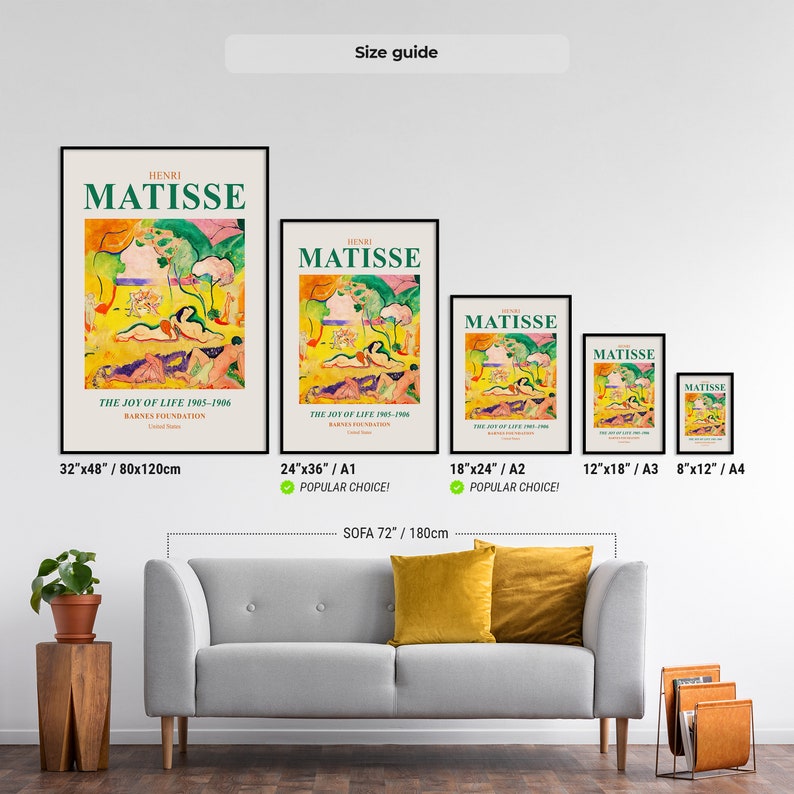 Henri Matisse Goldfish Print – Modern Framed Art, Ready to Hang - Etsy