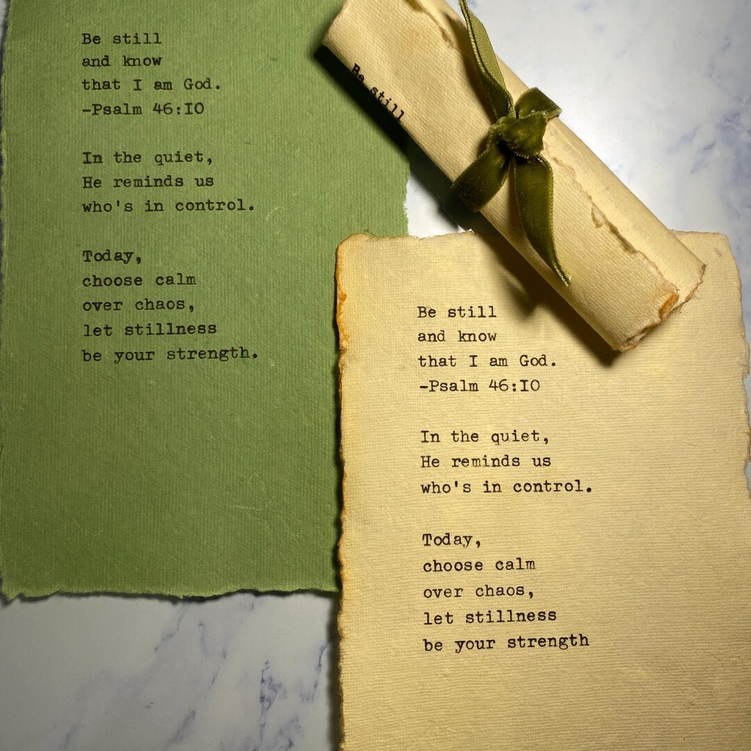 Hand-typed Prayer Scroll – Scripture & Encouragement on 100% Virgin ...