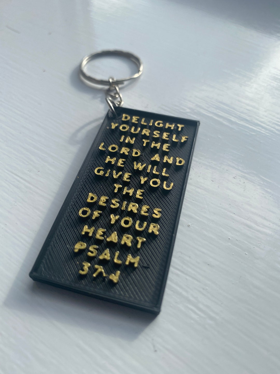 Bible Verse Keychain | Scripture Keychain | Floating Text Keychain ...