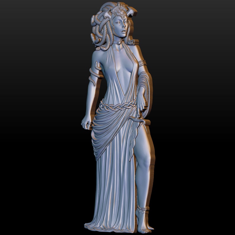 Medusa 2 Reliefs 3d Stl Model For Cnc Router Engraver Carving Machine