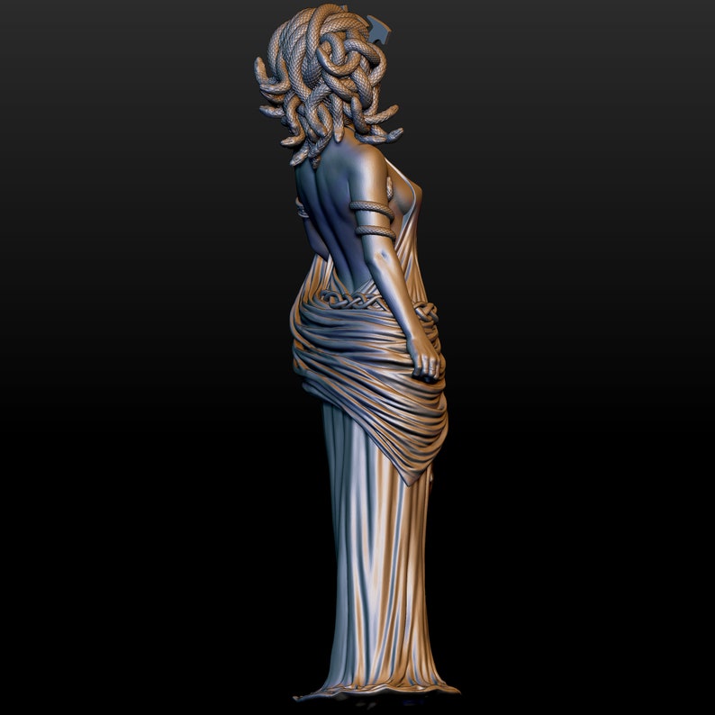 Snakes in Her Head 3D STL* Model for CNC Router Engraver Carving ...