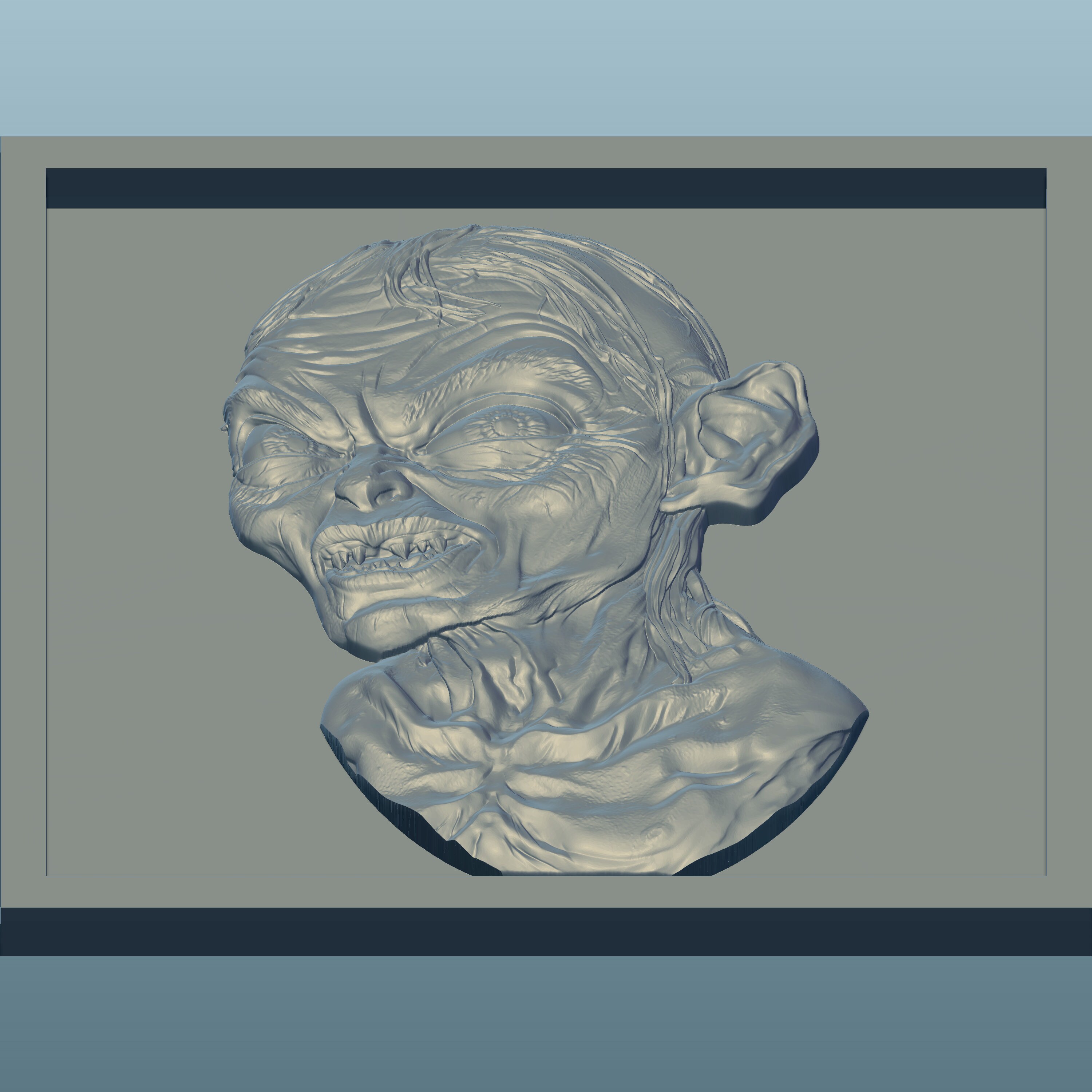 Creepy Reliefs 3D STL Model for CNC Router Engraver Carving - Etsy