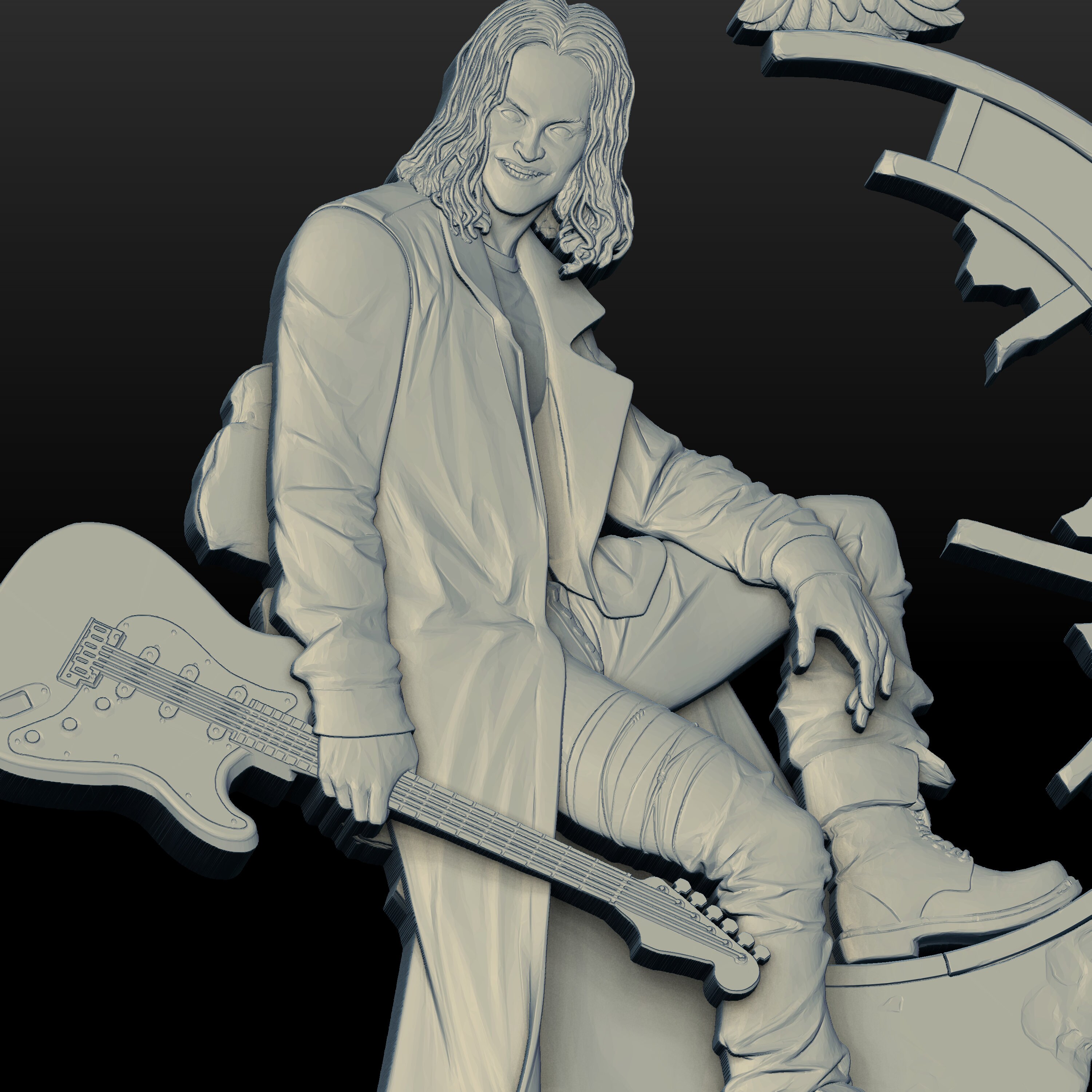 A Crow Model Relief Reliefs 3D STL Model for CNC Router Engraver ...