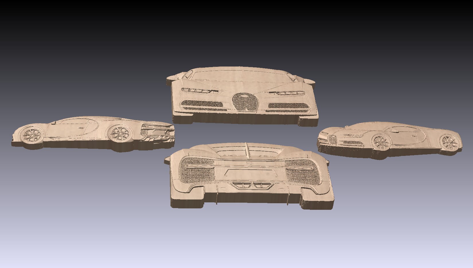 4 Reliefs Bundle 3D STL* Model for CNC Router Engraver Carving Machine ...