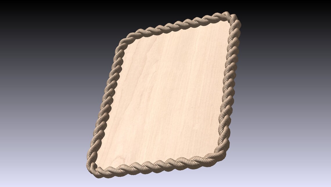 Rope Frame Reliefs 3D STL* Model for CNC Router Engraver Carving ...