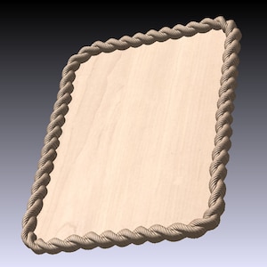 Rope Frame Reliefs 3D STL* Model for CNC Router Engraver Carving ...