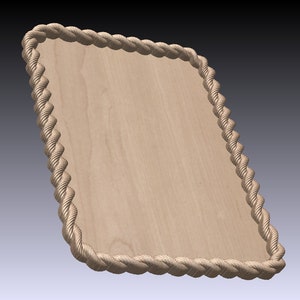 Rope Frame Reliefs 3D STL* Model for CNC Router Engraver Carving ...