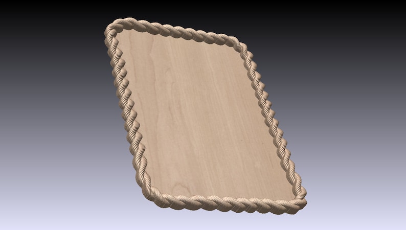 Rope Frame Reliefs 3d Stl Model For Cnc Router Engraver Carving Machine