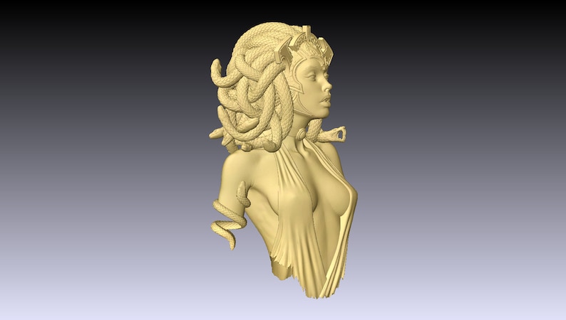 Medusa Reliefs 3D STL* Model for CNC Router Engraver Carving Machine ...