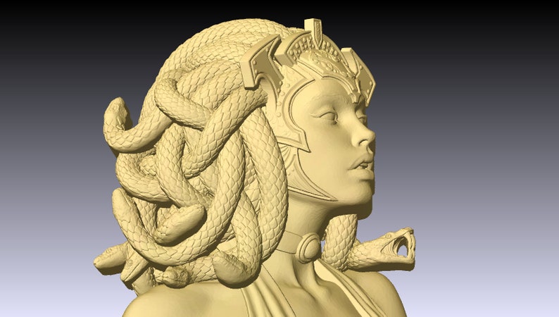 Medusa Reliefs 3D STL Model for CNC Router Engraver Carving Machine ...