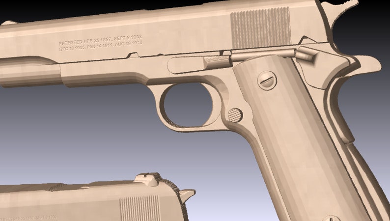 6 Models Colt 1911 Reliefs 2A 2nd Amendment 3D STL Model for CNC Router ...
