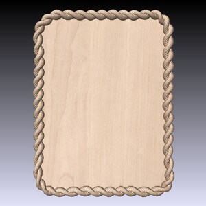 Rope Frame Reliefs 3D STL* Model for CNC Router Engraver Carving ...