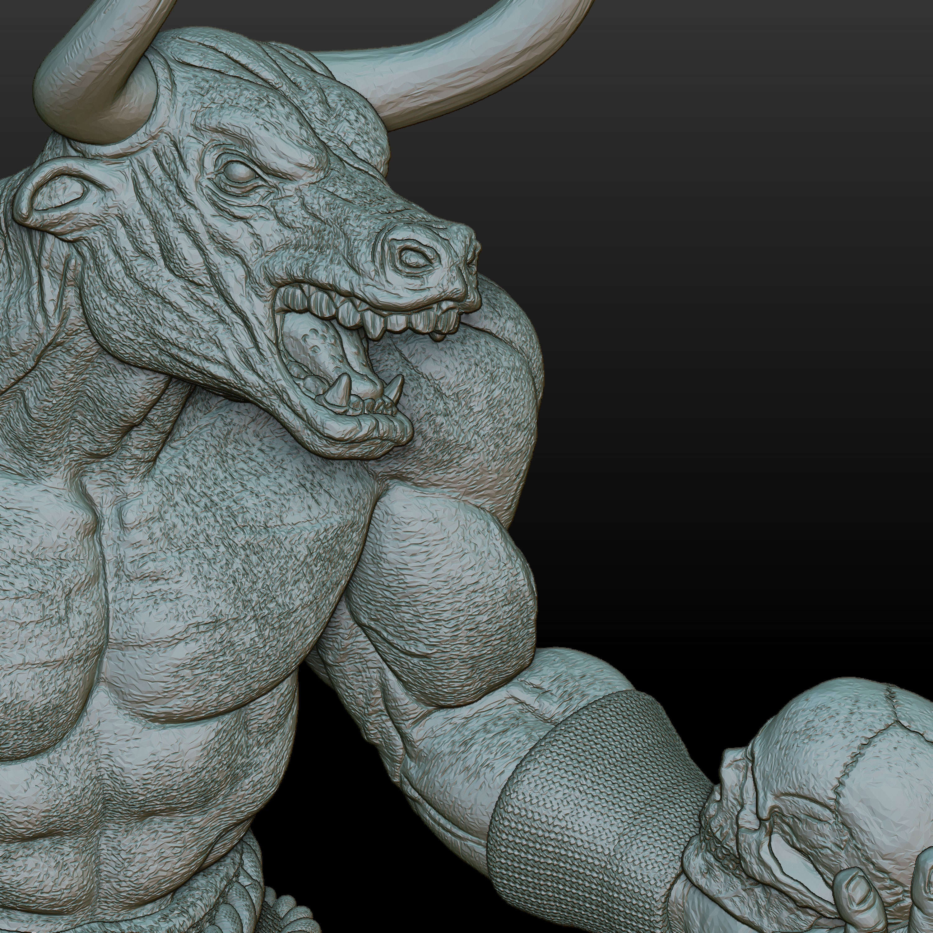 Minotaur Skull Reliefs 3D STL Model for CNC Router Engraver - Etsy