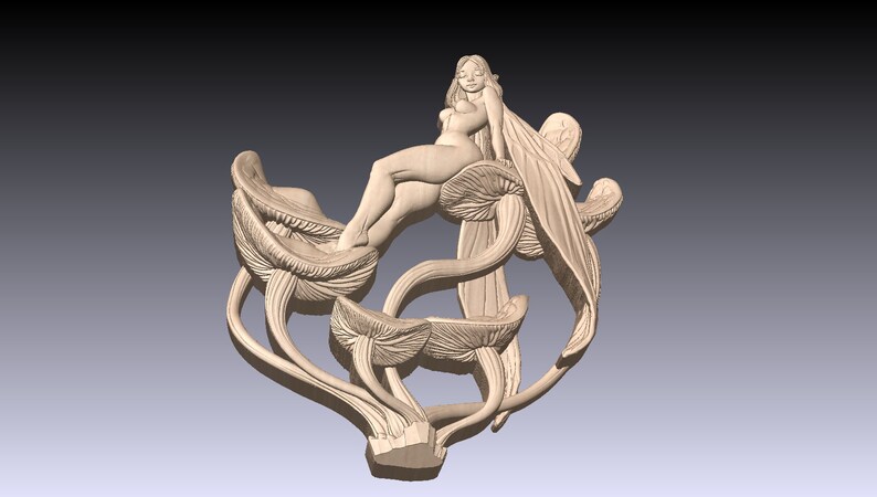 Fairy Fae Reliefs 3D STL Model for CNC Router Engraver Carving Machine ...