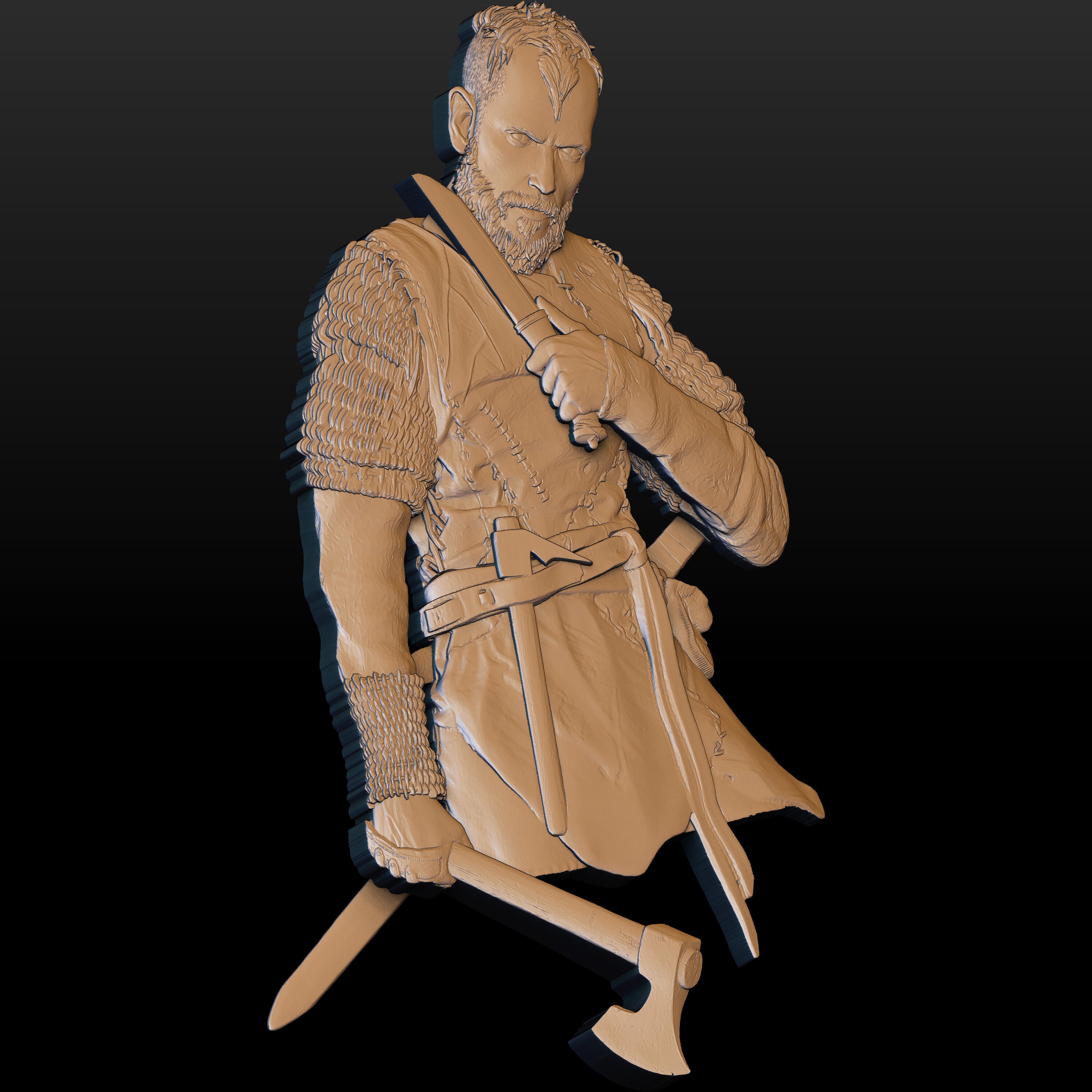 Viking Relief Reliefs 3D STL Model for CNC Router Engraver Carving ...