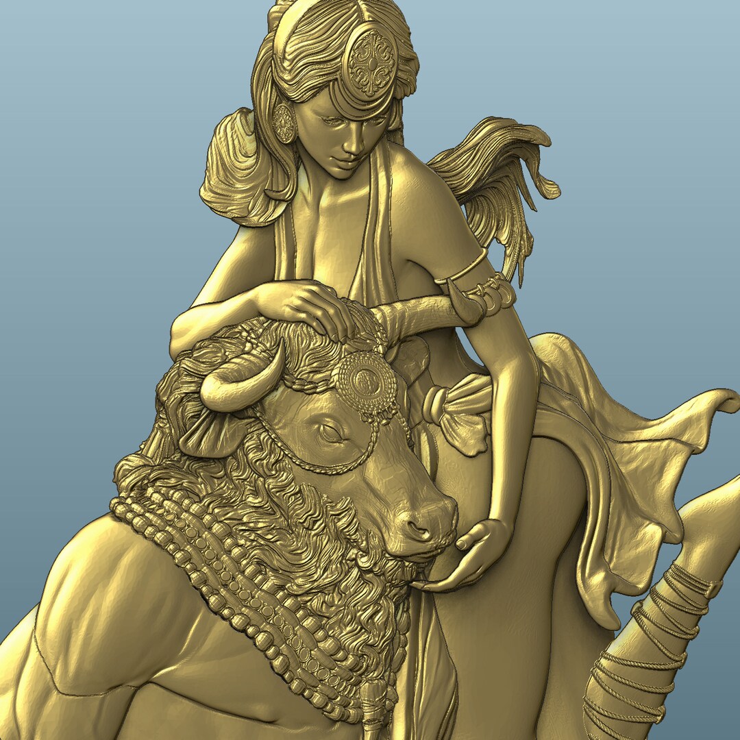 Minotaur Reliefs 3D STL Model for CNC Router Engraver Carving Machine ...