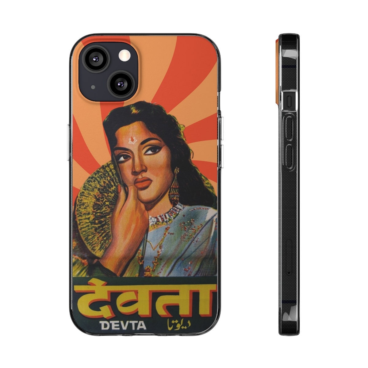 Retro Bollywood Y2K Devta iPhone 13 Soft Phone Case, Hot Chilly Phone ...