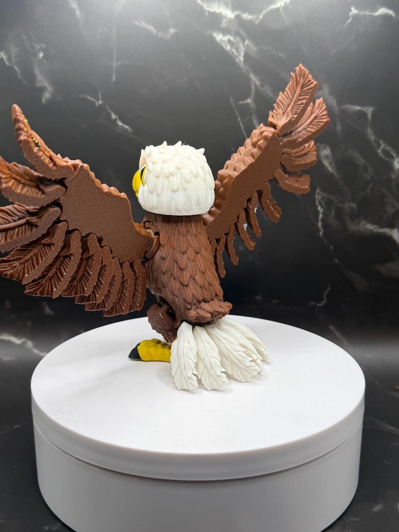 Articulated Fidget Toy | 3D Printed Eagle | Fantasy Gift - Etsy