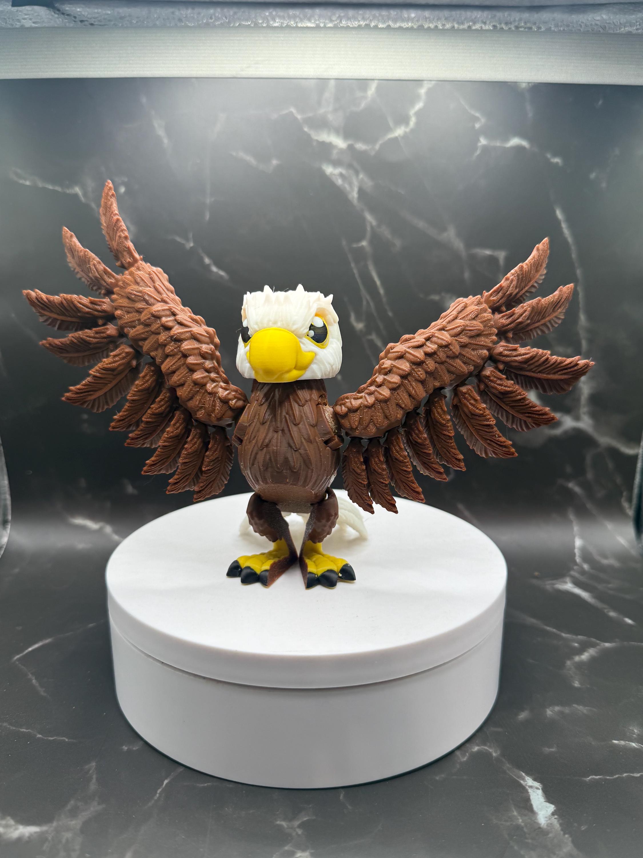 Articulated Fidget Toy | 3D Printed Eagle | Fantasy Gift - Etsy