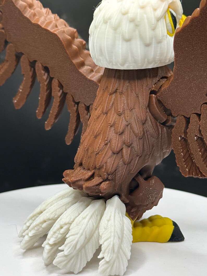 Articulated Fidget Toy | 3D Printed Eagle | Fantasy Gift - Etsy