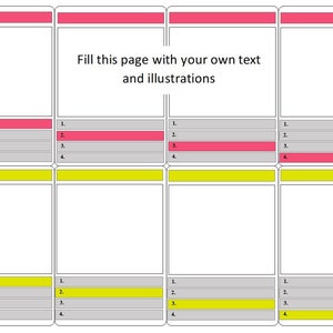Templates for Creating Your Own Quartet Game in Word - Etsy