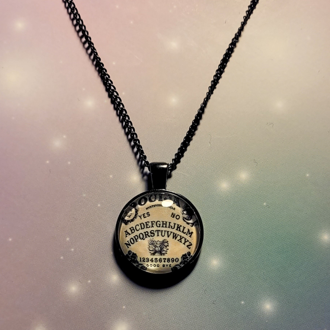 Ouija Board Glass Pendant Necklace Handmade Gifts - Etsy