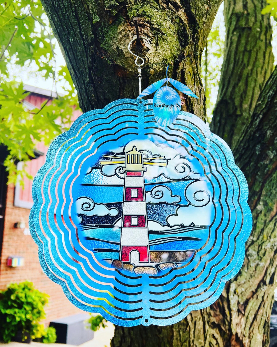 10 Aluminum Lighthouse Stained Glass Wind Spinner / Garden - Etsy