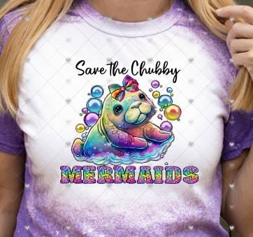 Save the Chubby Mermaids PNG, Mermaid Design, Chubby Mermaids Digital ...