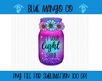 Lightning Bugs, Fireflies in Mason Jar SVG, Let Your Light Shine - Etsy