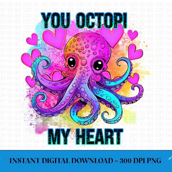 Octopus Heart - Etsy