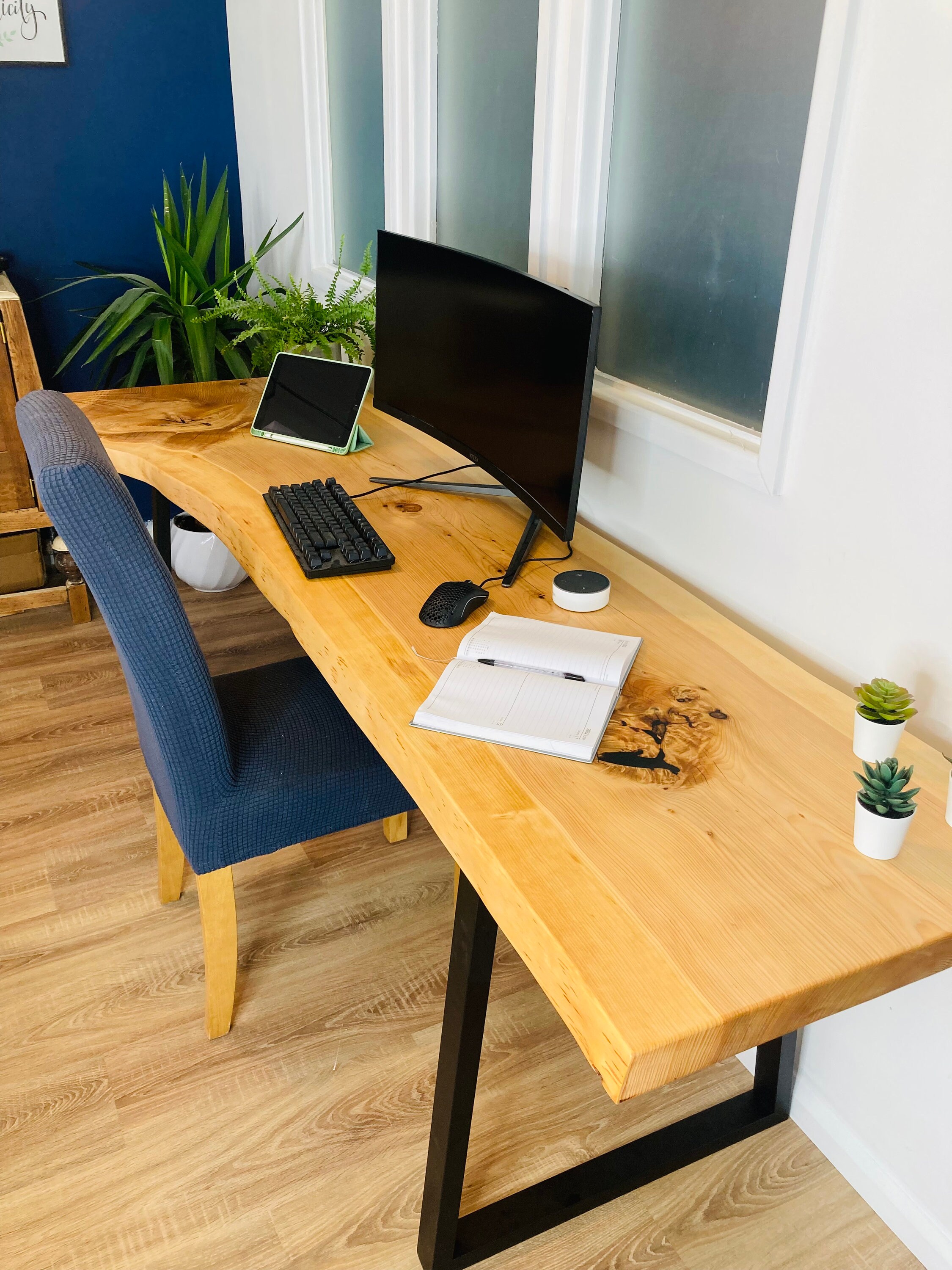 Gorgeous Large Live Edge Corner Desk - Etsy UK