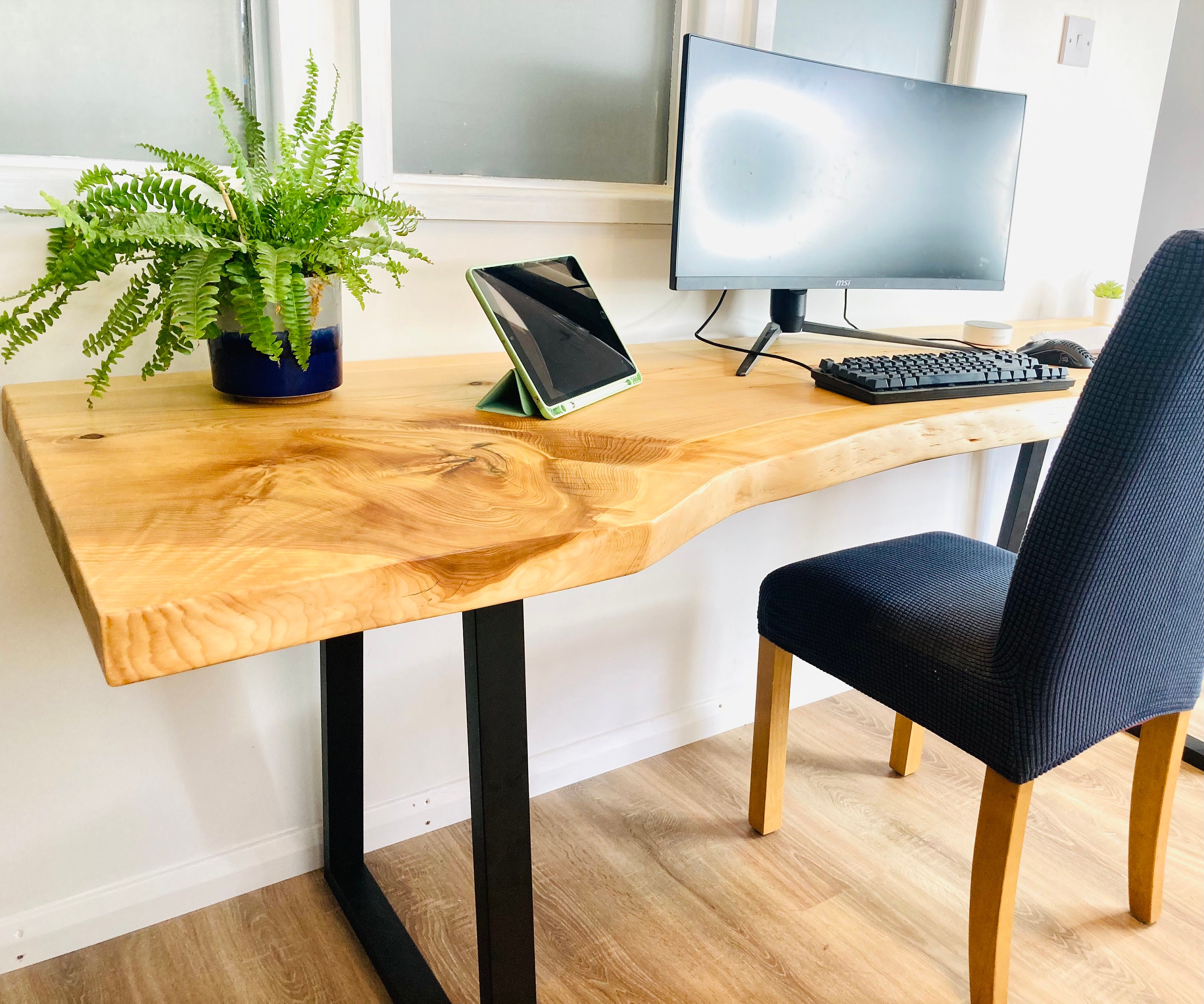 Gorgeous Large Live Edge Corner Desk - Etsy UK