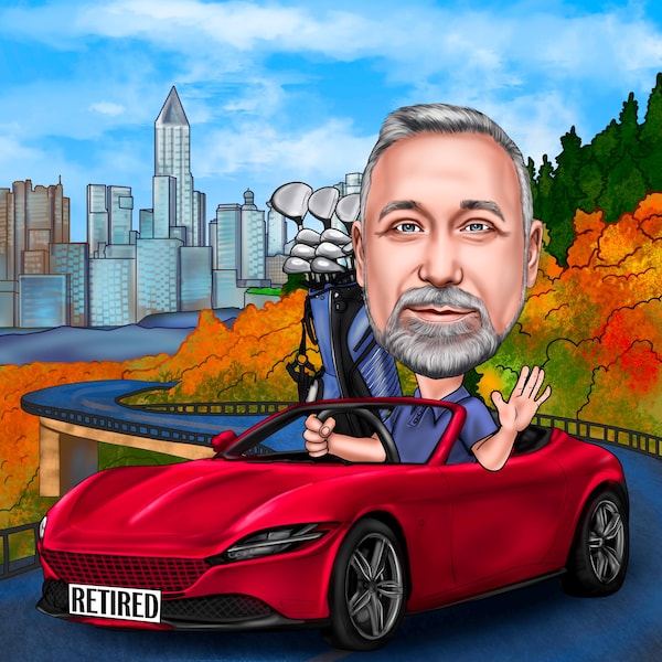 Car Caricature - Etsy
