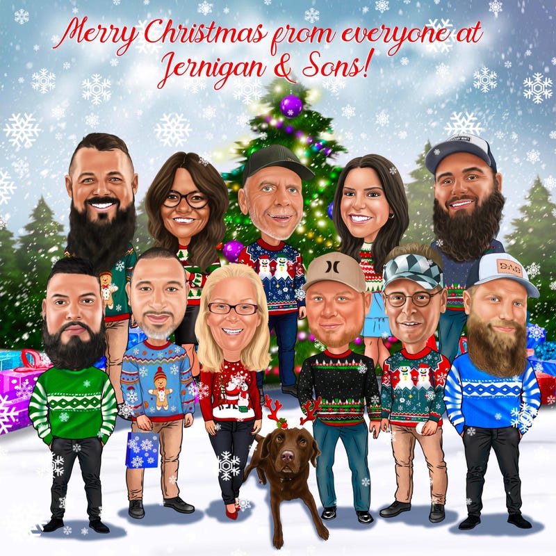 The Office Christmas Card - Etsy