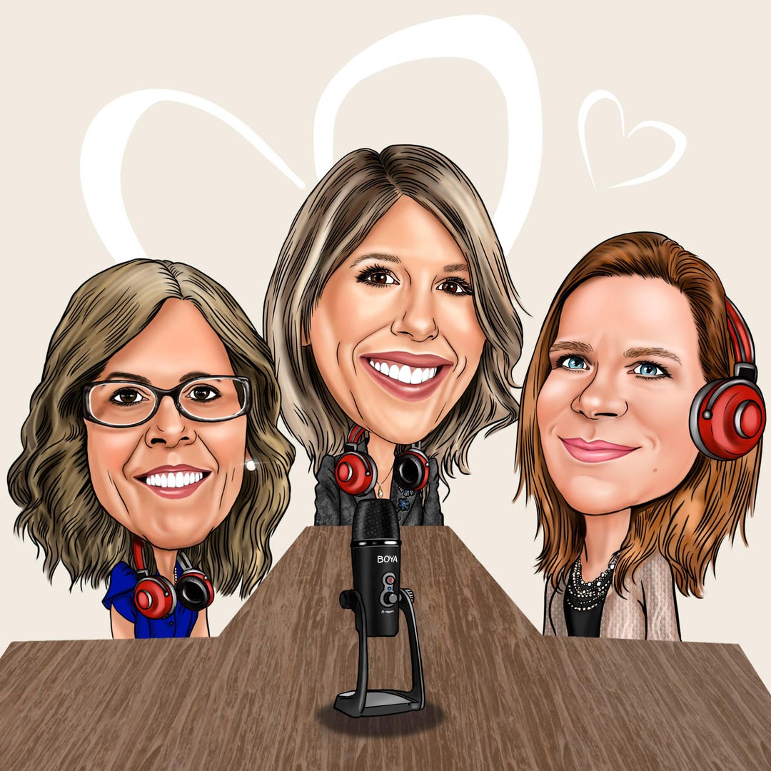 Podcast Logo, Podcaster Gift Caricature, Podcast Host Cartoon, Radio ...