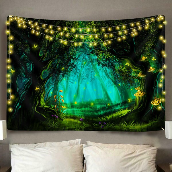Forest Tapestry - Etsy