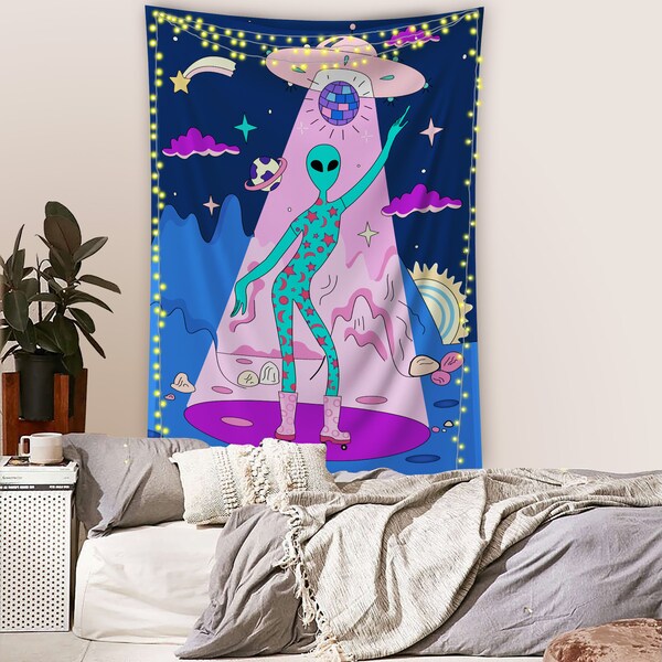 Ufo Tapestry - Etsy